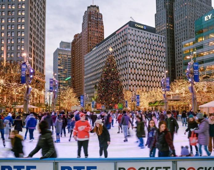 Campus Martius Park | Top Public Square by USA Today | Downtown Detroit ...