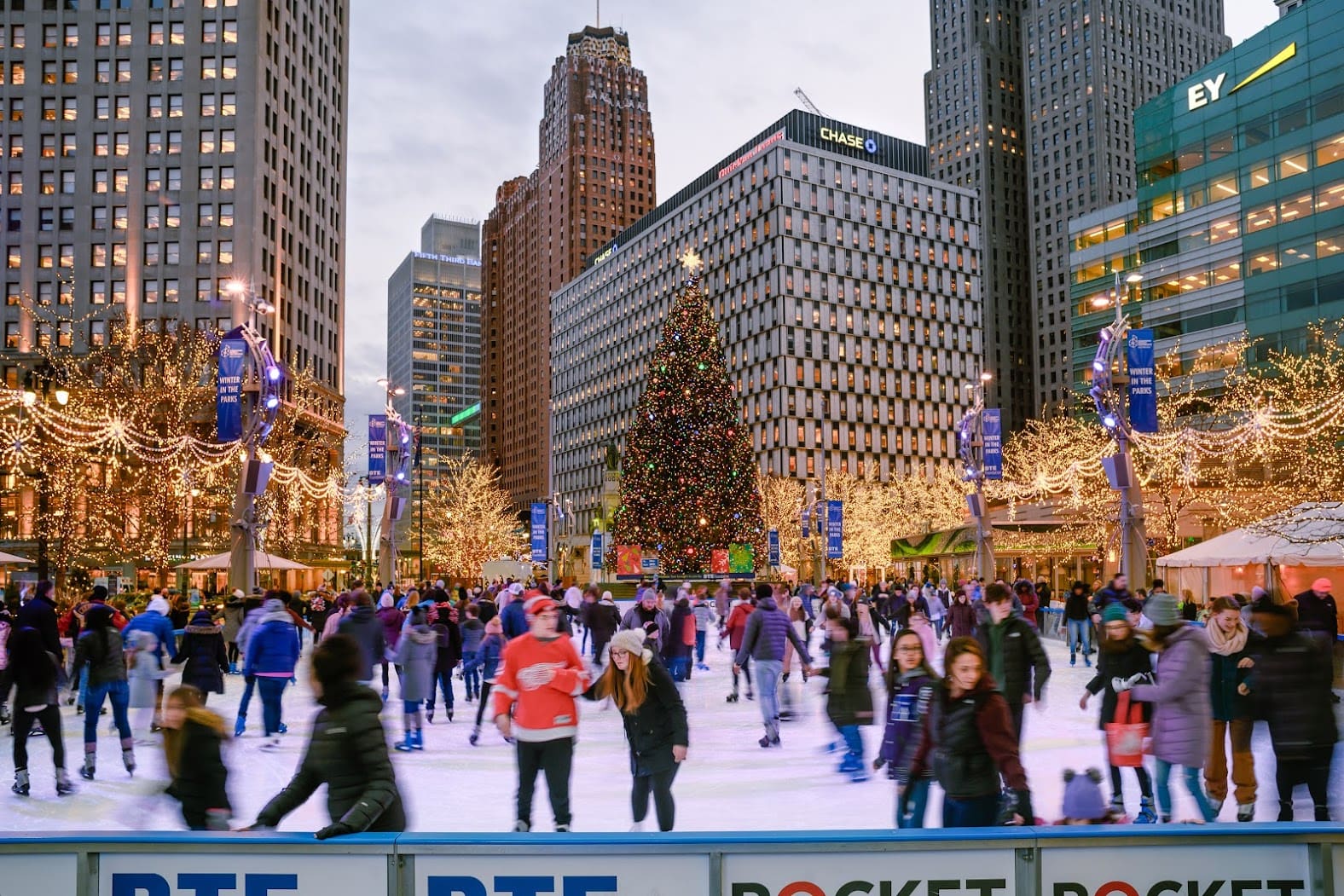 Campus Martius Park | Top Public Square by USA Today | Downtown Detroit ...